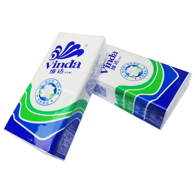 Vinda long handkerchief paper V0002 jasmine fragrance four-layer tissue ...