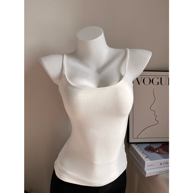 Spring and summer superior breast-expanding brushed cotton inner top ...