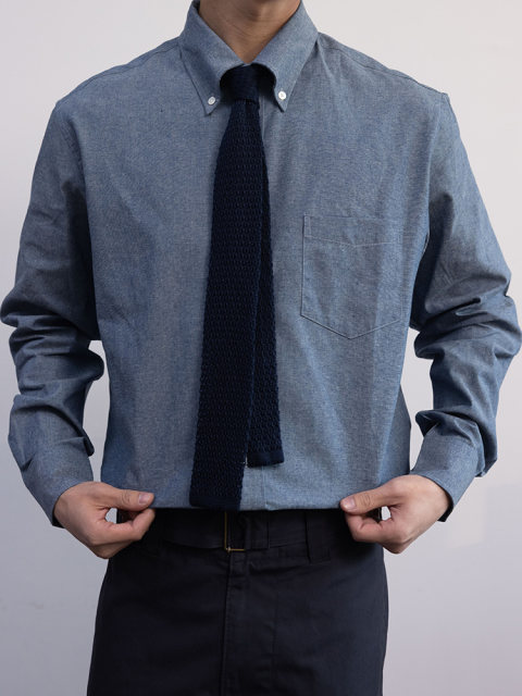 Kuffylink Youth cloth button collar long -sleeved shirt college casual ...