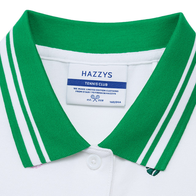 Hazzys Hargis summer new contrasting color trendy embroidery short ...