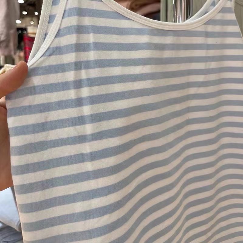 BrandyGirl new striped navel halter top women bm top high waist slim ...