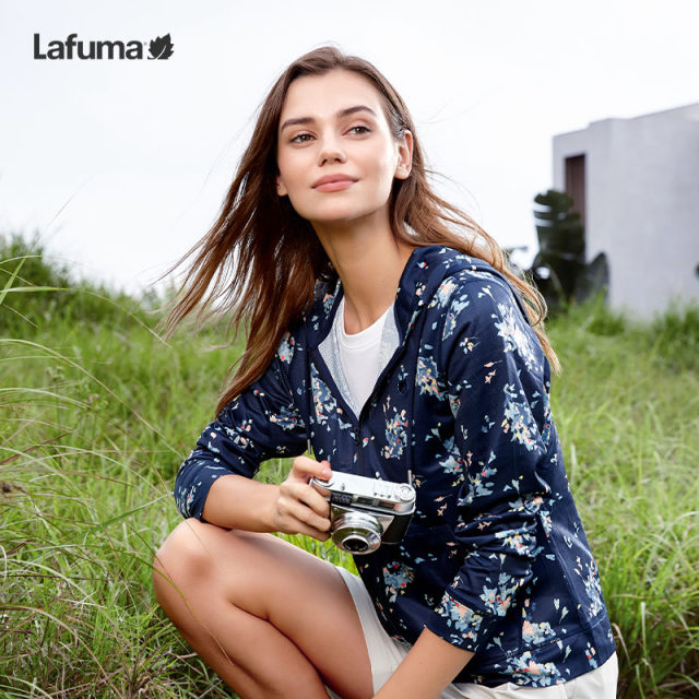 LAFUMA outdoor commuting printed mesh hooded sun protection jacket ...