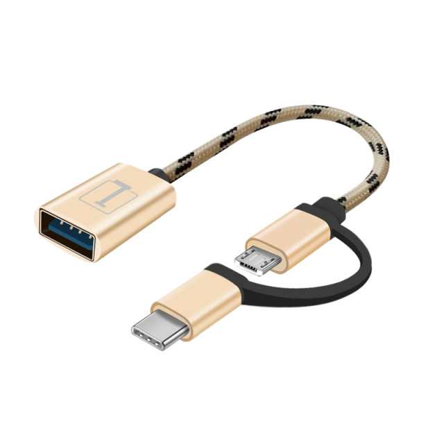 otg adapter two-in-one three-in-one data cable Android converter type-c ...