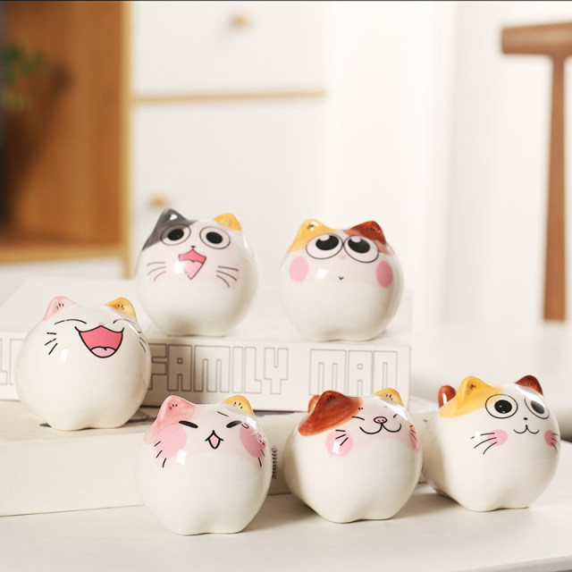 Full Stop Cartoon Cat Animal Ceramic Flower Pot Special Clearance ...