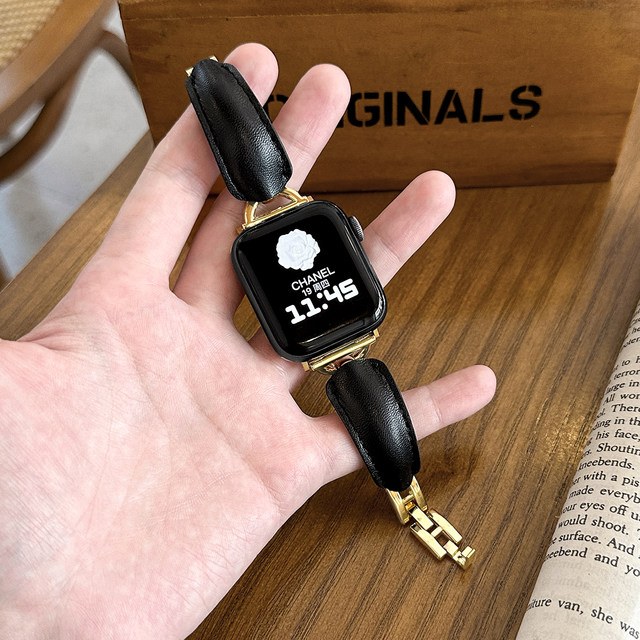 Suitable for iWatch second-hand bracelet style leather strap S10/9 ...