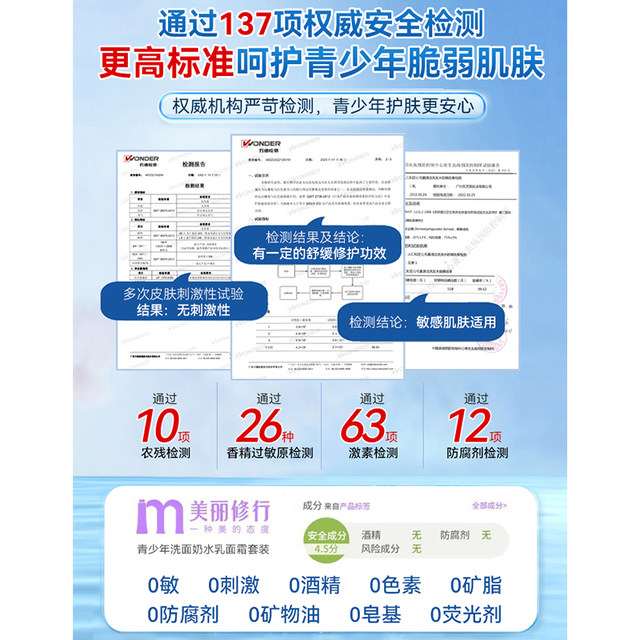 Skin care products for teenagers, boys and girls, adolescent junior ...