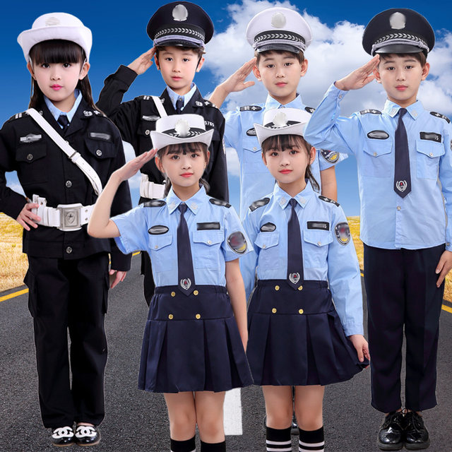Children's police uniform police uniform suits boys and girls police ...