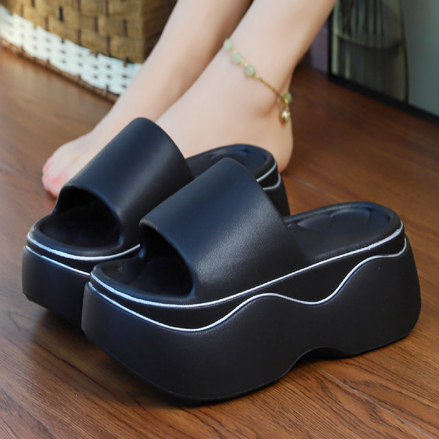 Thick-soled, thick-soled, height-increasing sandals for home and indoor ...