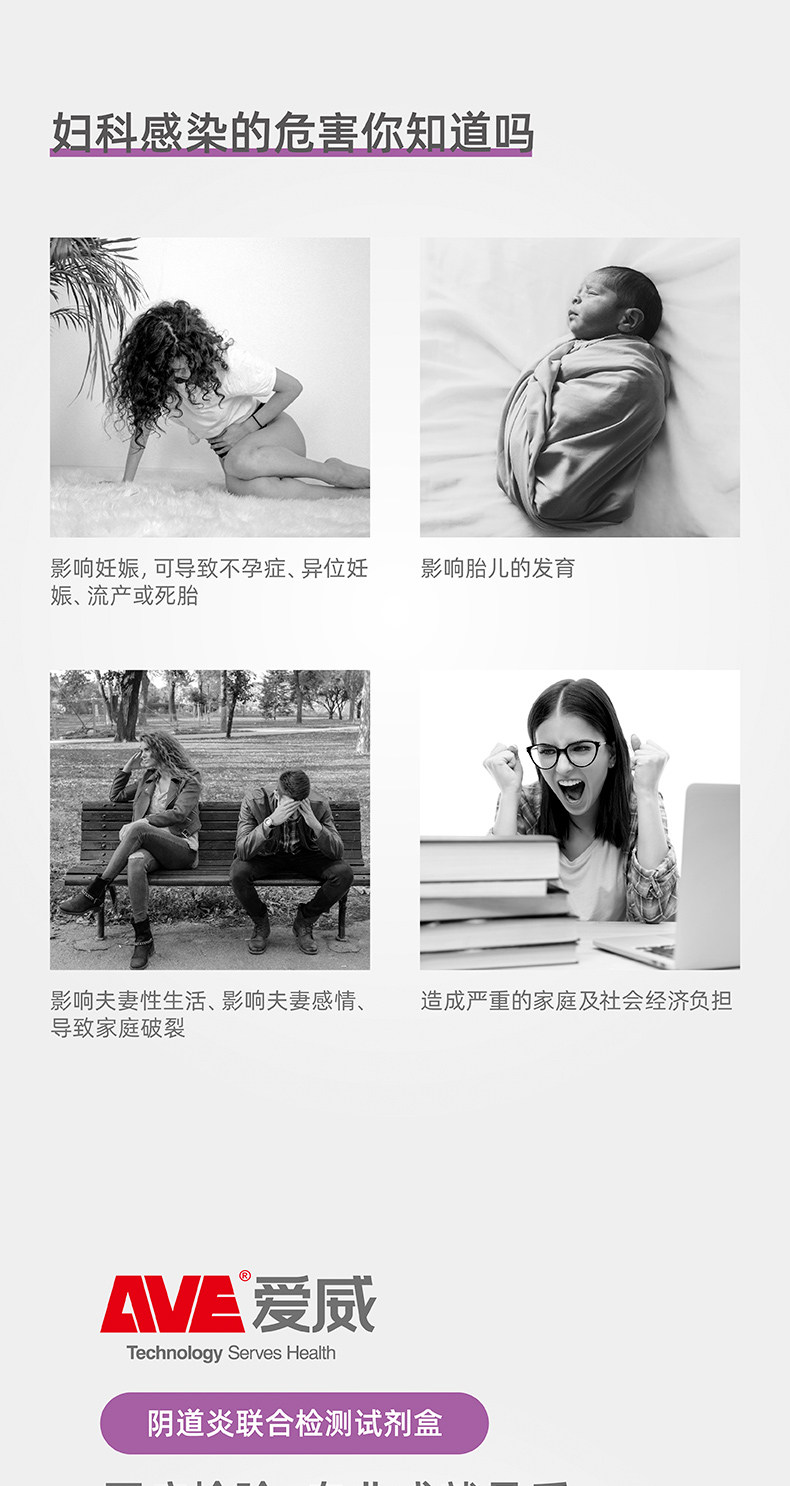 Leucorrhea-rutiini - [1 laatikko yhteensä] alustava seulontapaketti | Aiwei