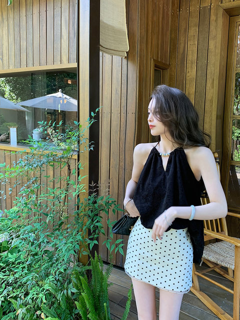 Only Ninan Fengyou Chinese design emotional hanging neck top is pure ...