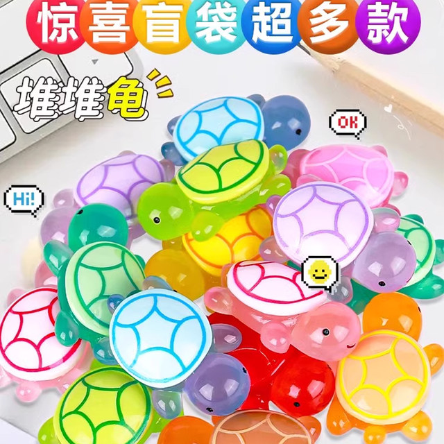 Internet celebrity all-red Tongchan model luminous little turtle pair ...