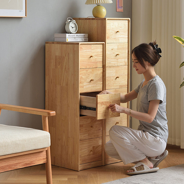 Solid wood sandwich storage cabinet 40 deep living room small cabinet ...