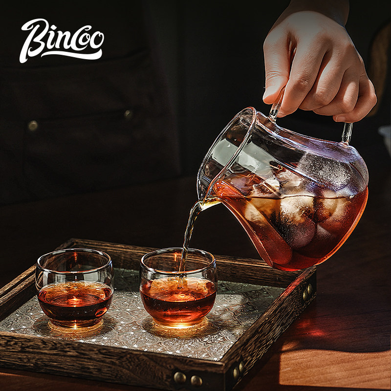 Bincoo Creative Hand-Brewed Coffee Sharing Pot Glass Tasting Cup Filter ...