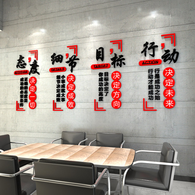 Company Inspirational Label Wall Sticker Office Conference Room wall ...