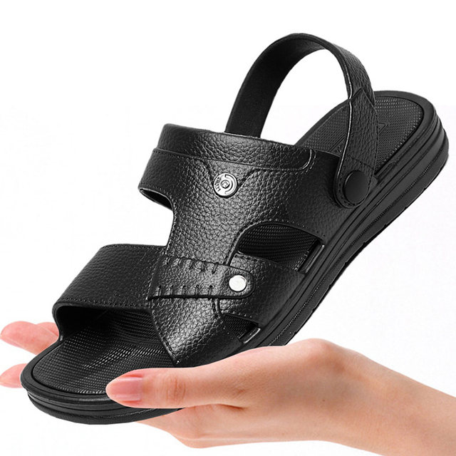 Summer sandals for men, rubber open-toe plastic sandals and slippers ...