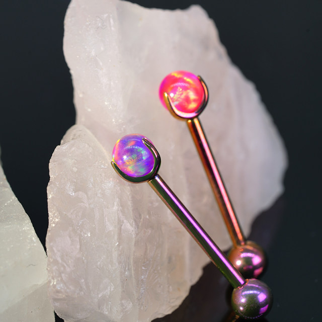 rockboil jelly opal tongue nail F136 titanium alloy flashing aurora ...