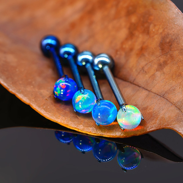 rockboil jelly opal tongue nail F136 titanium alloy flashing aurora ...