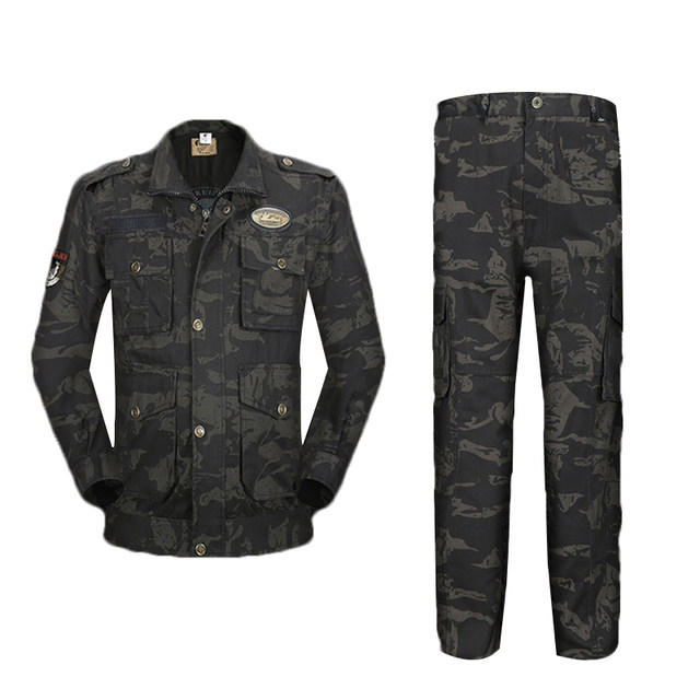 Genuine camouflage suit for men, pure cotton and velvet, new field ...