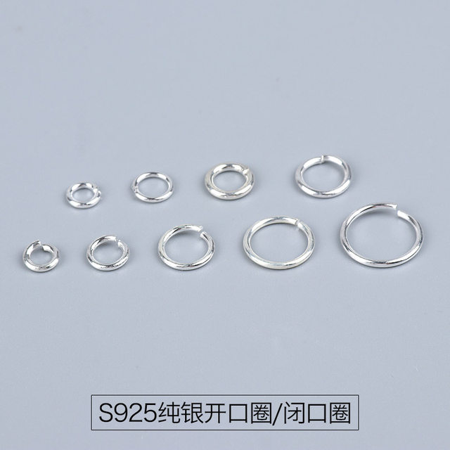 Open Silver Circle 925 Silver Jewelry DIY accessories Closed Circle ...