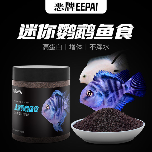 Mini parrot fish food small particles floating high protein non-muddy ...