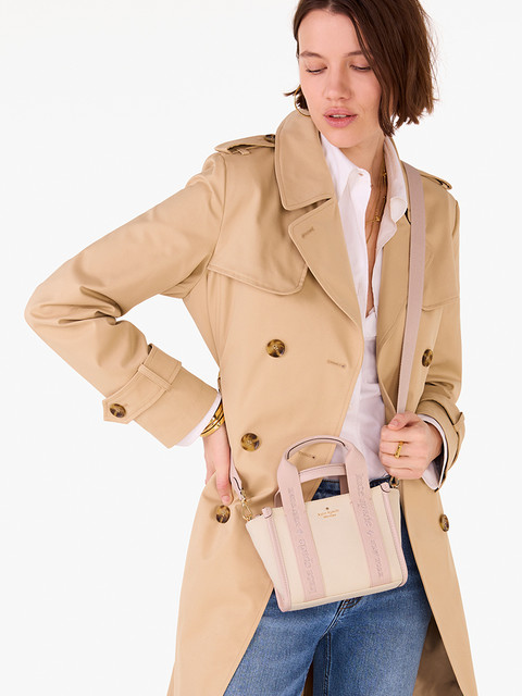 kate spade ks Kip fabric canvas mini tote bag