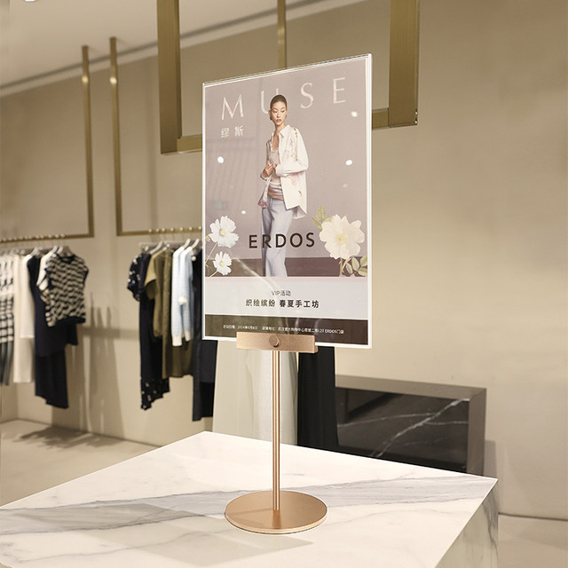 Aluminum alloy special price display card desktop promotion standing ...