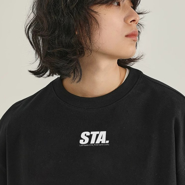 STA official store basic logo letter printing summer trendy brand round ...