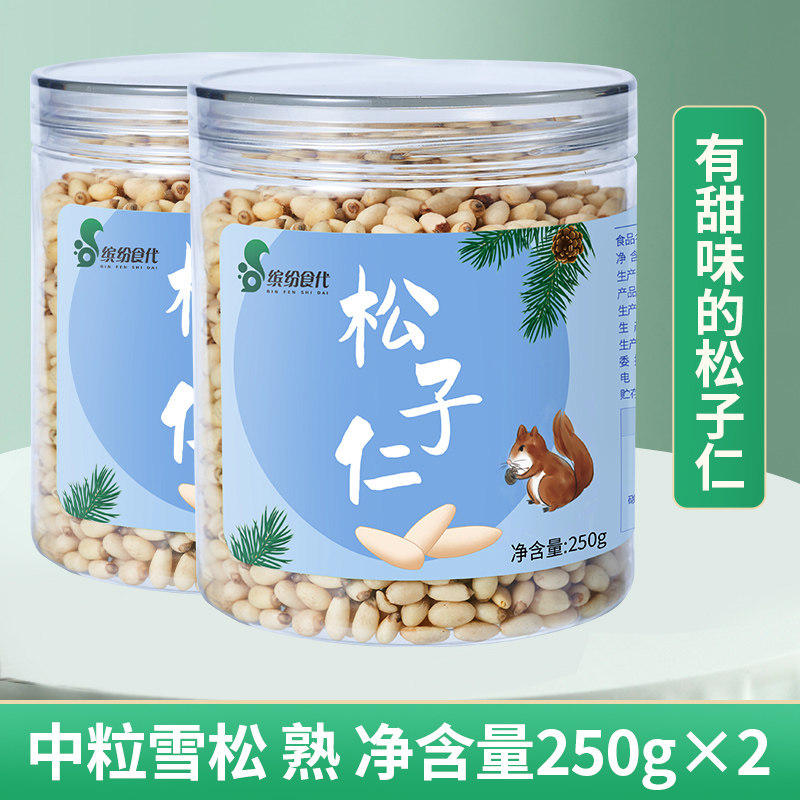 Colorful Food Pine Nuts 500g - Raw & Roasted - Catering Snack