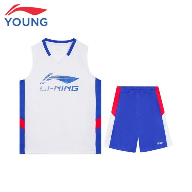 Li Ning children's basketball suit youth summer sports vest sleeveless ...
