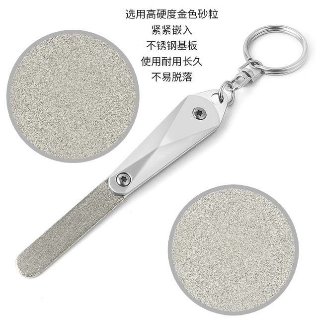 New double-sided stainless steel nail polishing file, nail clipper ...
