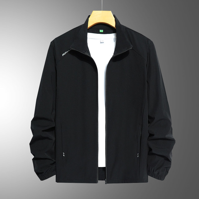 Summer thin ice silk sunscreen clothes men's middle-aged dad summer ...