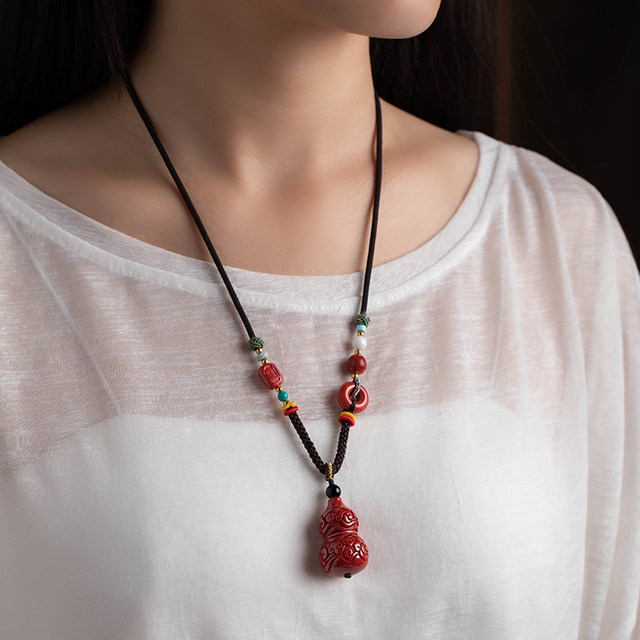 Fuyifang Cinnabar Official Flagship Store Sweater Chain Xiangyun Ping ...