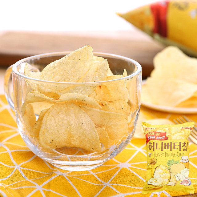 South Korea imports calbee Haitai honey butter potato chips 3 bags of ...