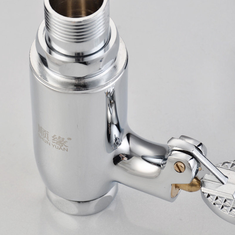 Good Luck Yl-010 All Copper Foot Pedal Flush Valve - Vertical Toilet Flush