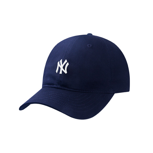 Korean mlb hat Men and women common black wild soft top can adjust the ...