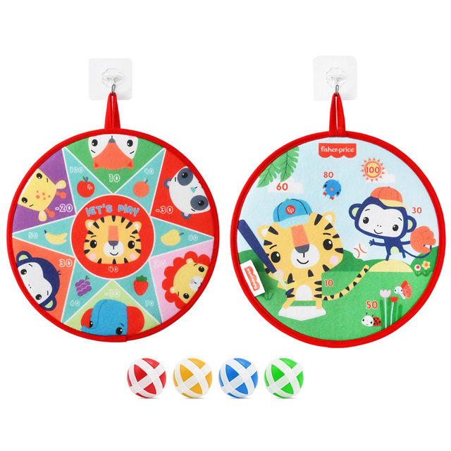 Fisher-Price children's dart board sticky ball sticky ball parent-child ...