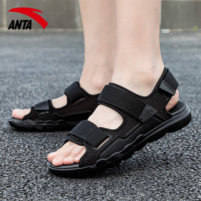 Anta men's shoes casual shoes spring sandals Velcro shoes non-slip trend air shoes beach shoes ...