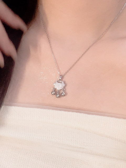 New Chinese -style Ping An Necklace Women's Celasm Chain Titanium Steel ...