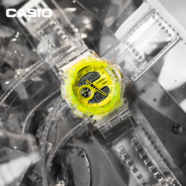 Casio hand watch star same seethru ice tough series dynamic contrasting ...