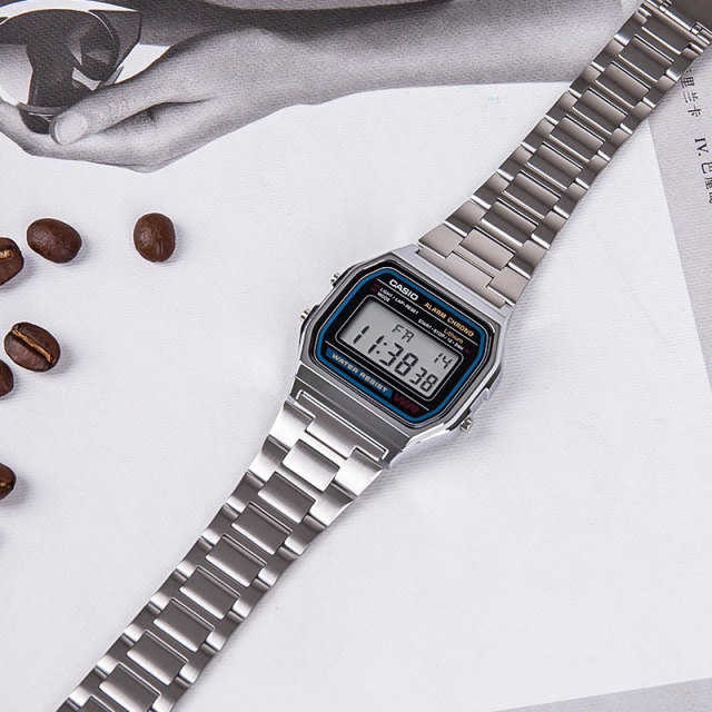 Casio Casio watch small square trend fashion ins style quartz watch men and women couple watch ...