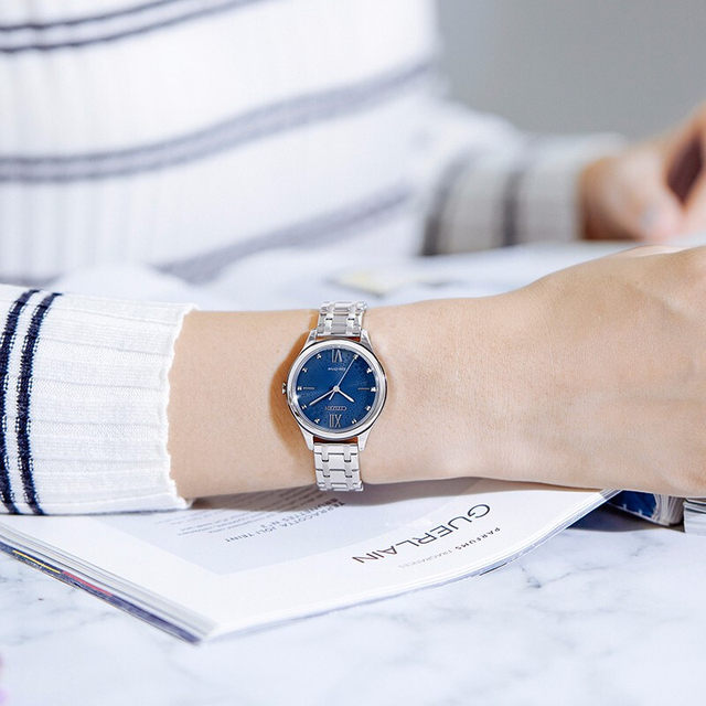 Citizen simple style watch women's light kinetic energy new rose ...