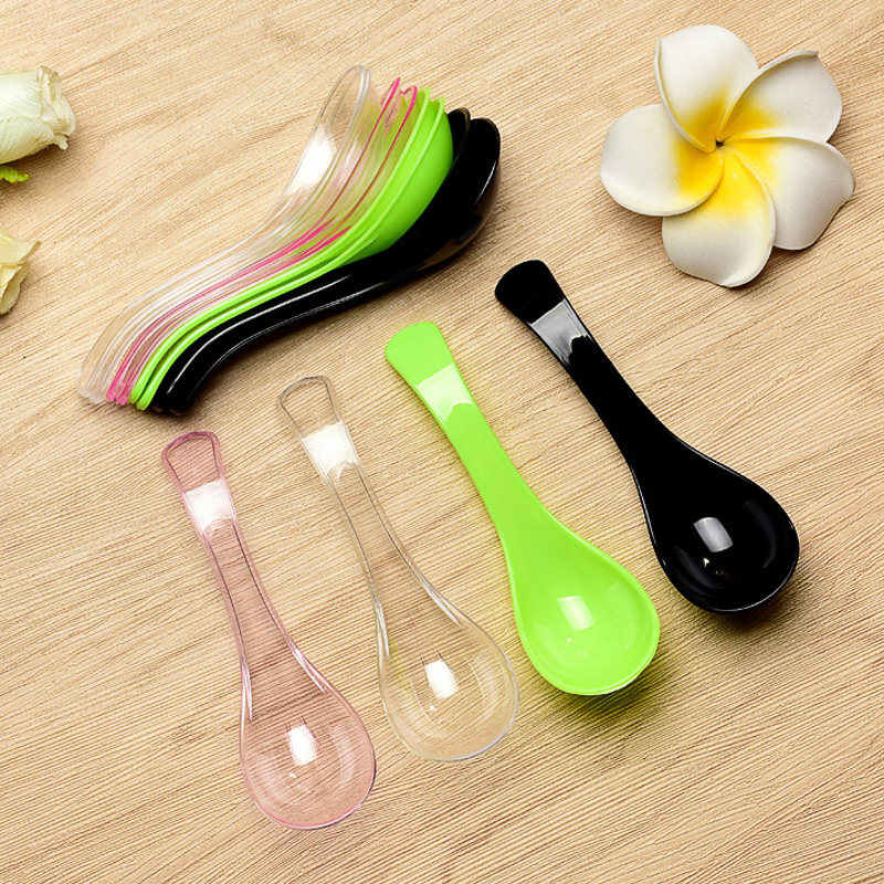 Disposable Spoon Thickened Plastic Ice Powder Spoon Commercial ...