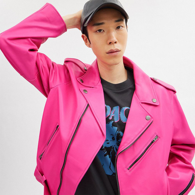 COACH/Coach Outlet Men's and Women's Same LILNASXDROP Motorcycle Jacket