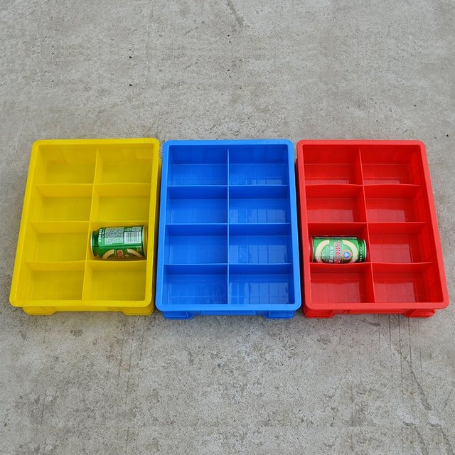 Plastic parts box divided box plastic box 8-compartment storage box ...