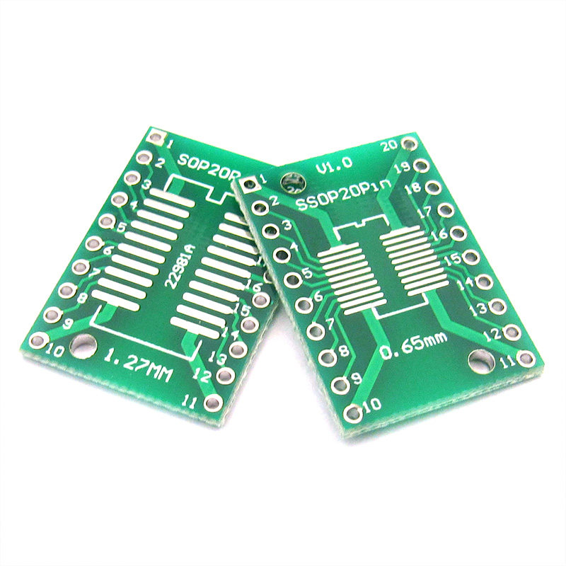 SOP20 to DIP Adapter Board - 5 Pack - 0.65/1.27mm Pitch