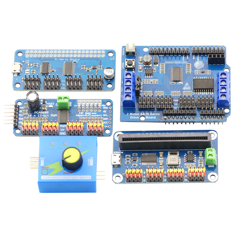 Telesky 16-Channel PWM Servo Driver IIC Interface - Motor Controller ...