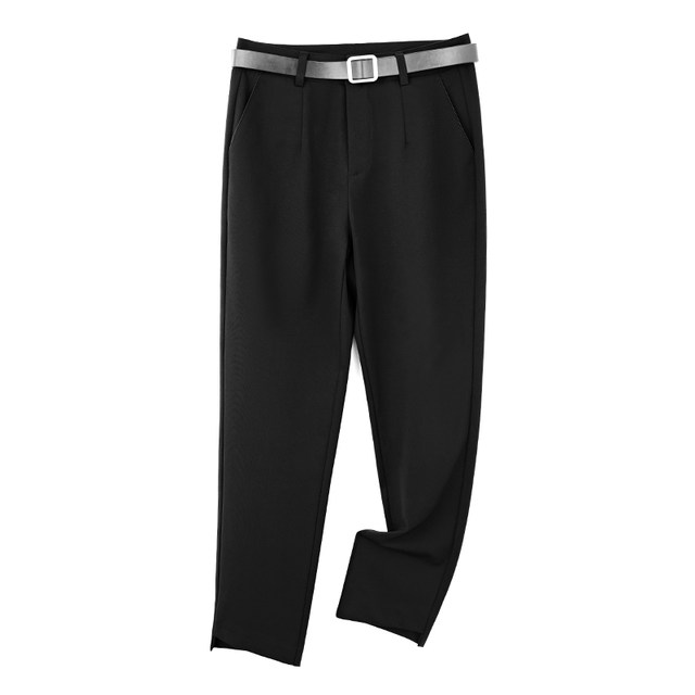 GLNK8099 women's trousers straight nine-point loose spring new slim fit ...