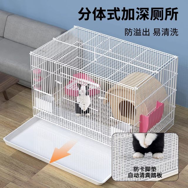 Rabbit cage household extra large baby rabbit cage Dutch pig cage mouse ...