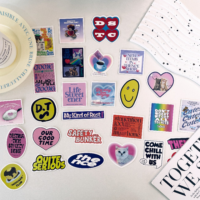 47 Korea THENCE decorative sticker laptop luggage computers waterproof ...