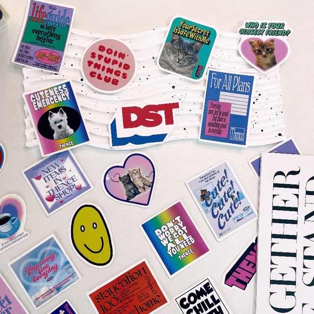 47 Korea THENCE decorative sticker laptop luggage computers waterproof ...